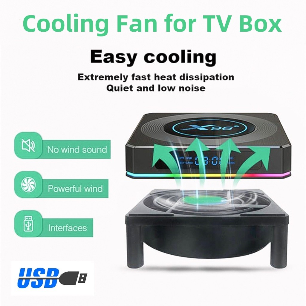 DC USB Fan Mini Cooling Fan for Android TV BOX Set 5V USB Power Long ...