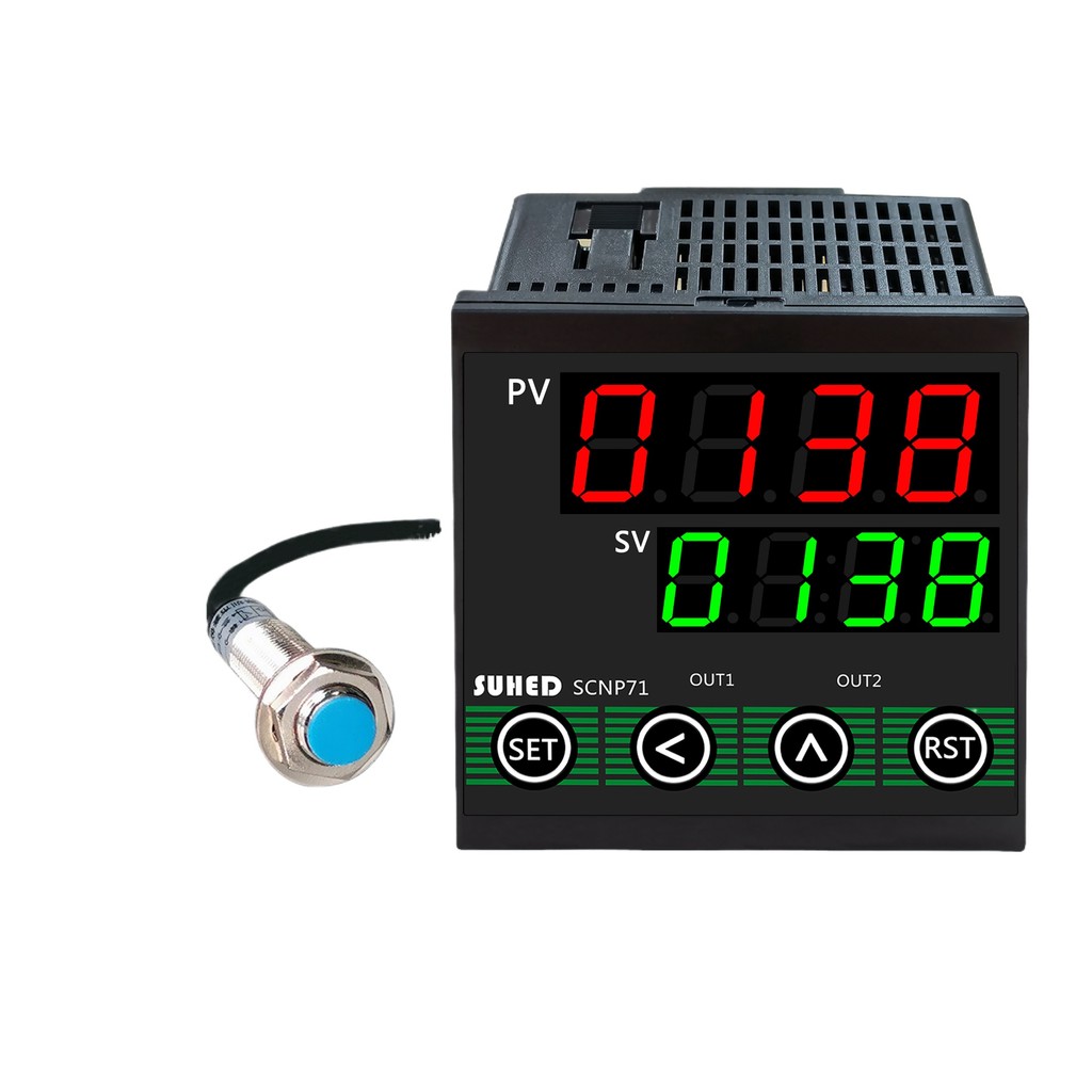 Intelligent digital display motor tachometer speedometer linear speed ...