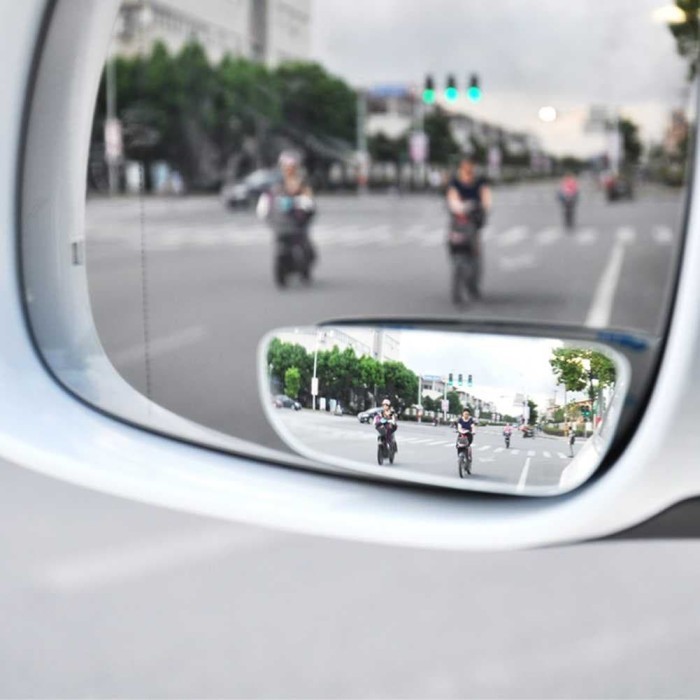 Car Oval Wide Adjustable Blind Spot Mirror Additional Rear View Mirror ...