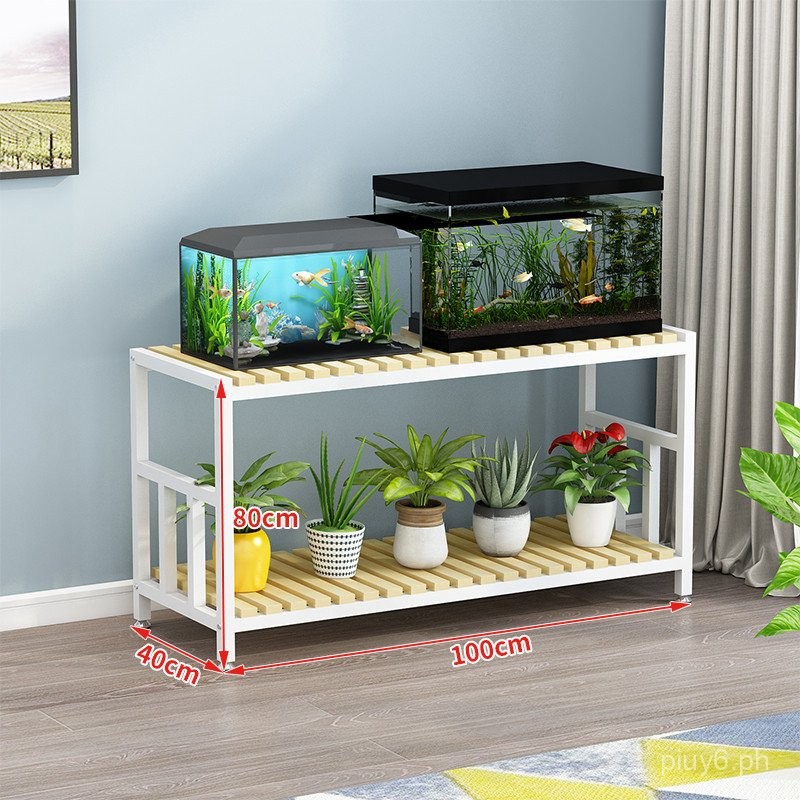 Iron Household Flower Stand Fish Tank Storage Partition Multi-Layer ...