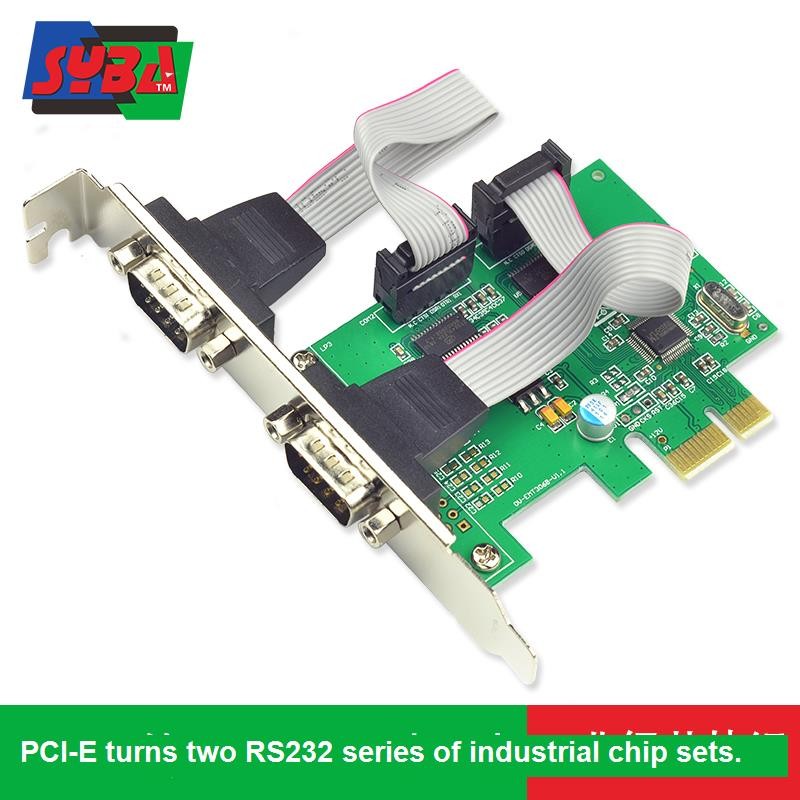 Syba SYBA Desktop Solid State PCI-E to Dual Serial Card RS232 Serial ...
