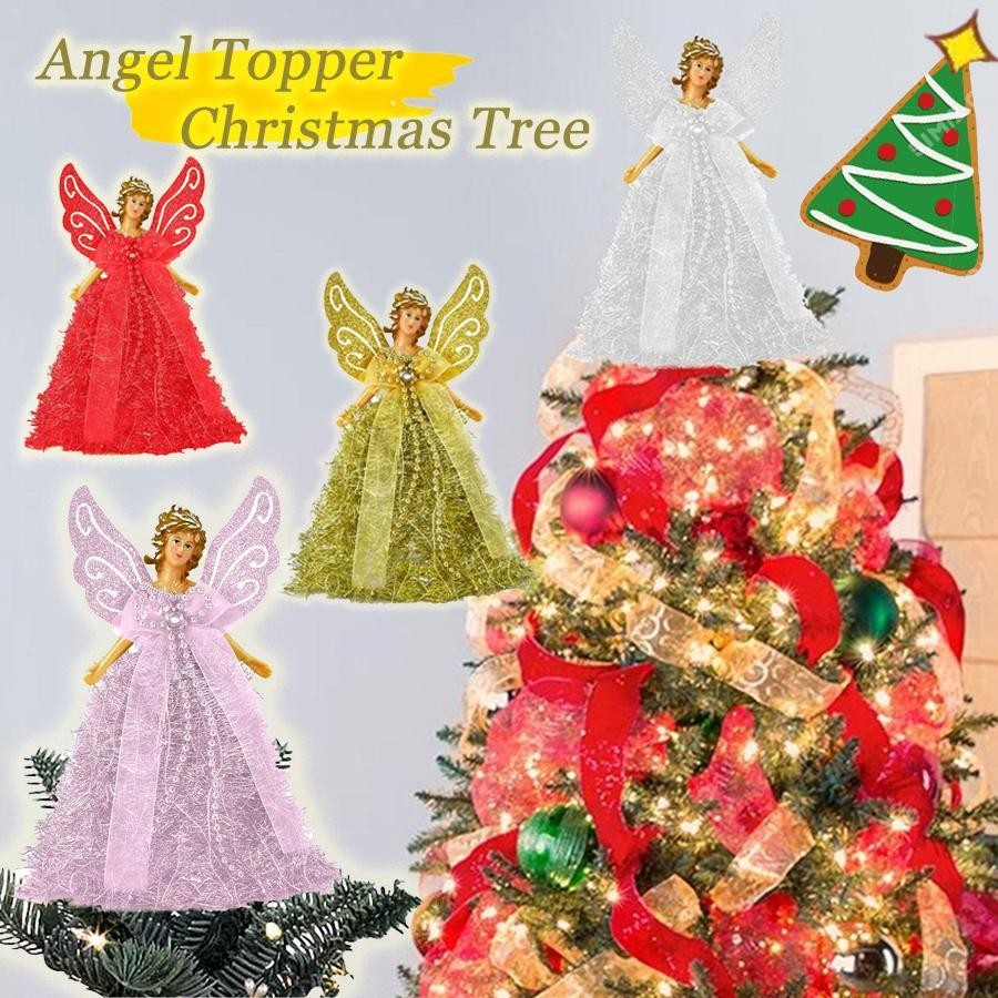 Angel Tree Topper Christmas Angel Treetop Figurine 8in Angel Christmas ...