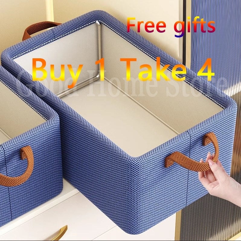 Foldable Clothes Organizer Storage Box Iron Rack Drawer Wardrobe Closet ...