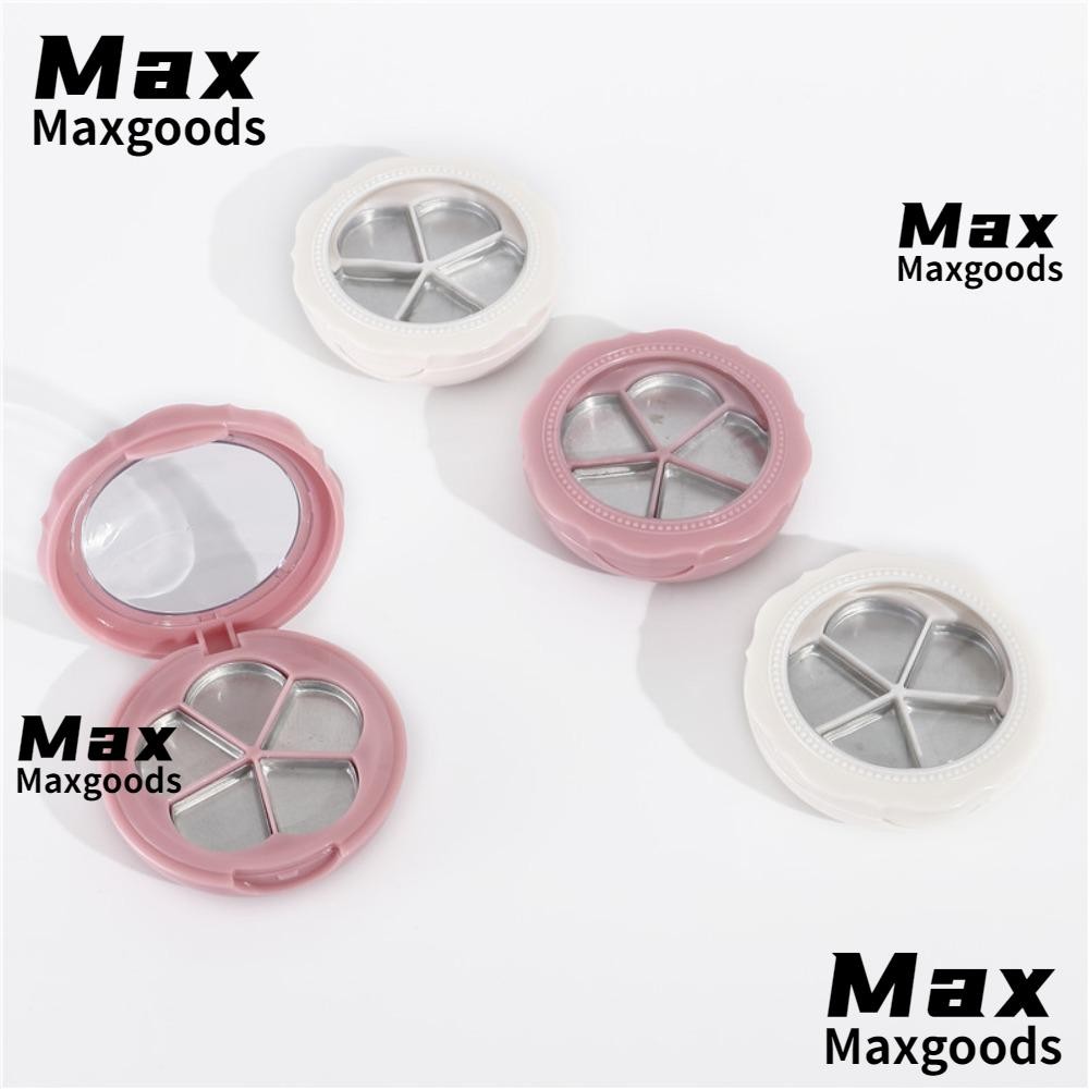 MAXG Empty Eyeshadow , Refillable Flower Shape Empty Lipstick Plate Box ...