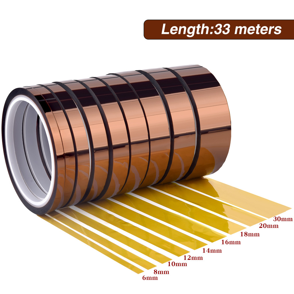 33M High-Temperature Heat Resistant Adhesive Tape 6-30mm Thermal ...