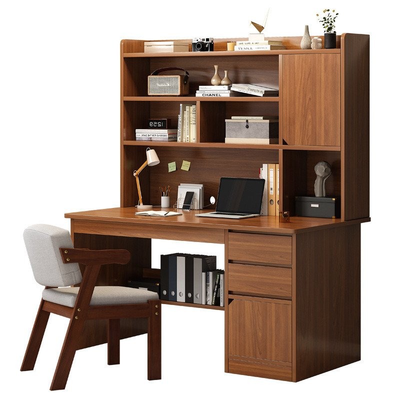 Desk Bookshelf Bookcase Integrated with a Bookcase Simple Home Bedroom ...