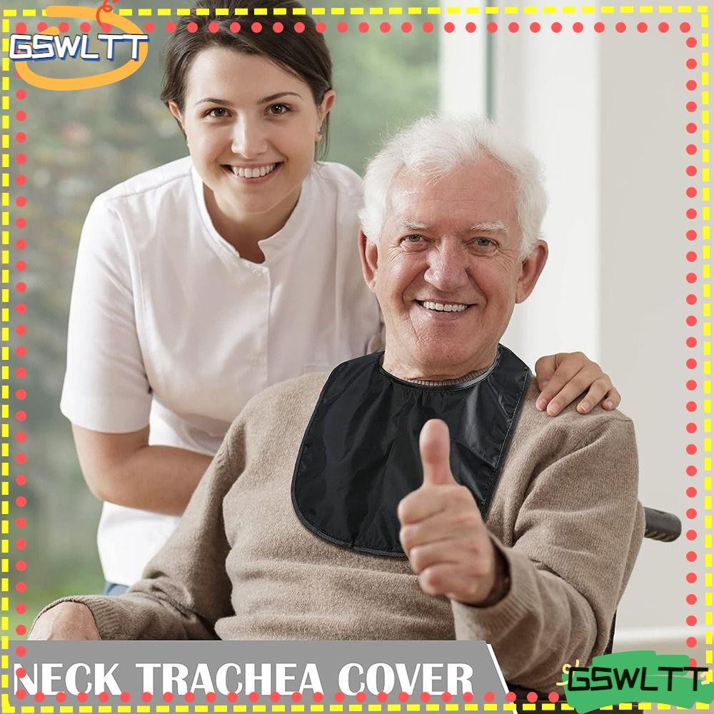 GSWLTT Tracheostomy Shower Cover, Breathable Waterproof Neck Stoma ...