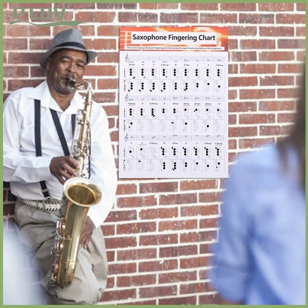 PLUVII Saxophone Fingering Chart, Basics Guide Coated Paper Saxophone ...