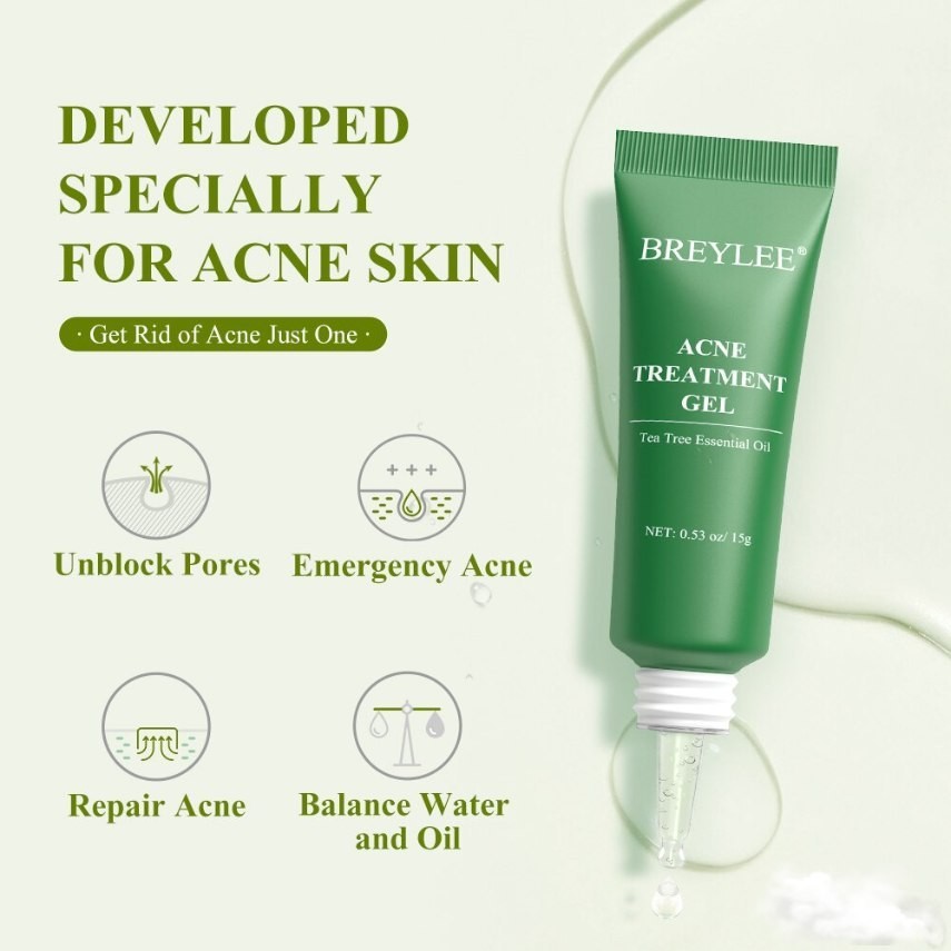 Breylee Acne Scar Removal Gel Green Tea Essence Acne Skin Care | Shopee Philippines