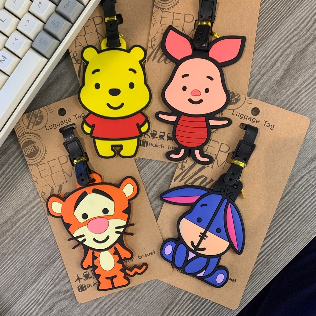 Travel Must-Have Tigger Il Donkey Winnie the Pooh Piggy Luggage Tag ...