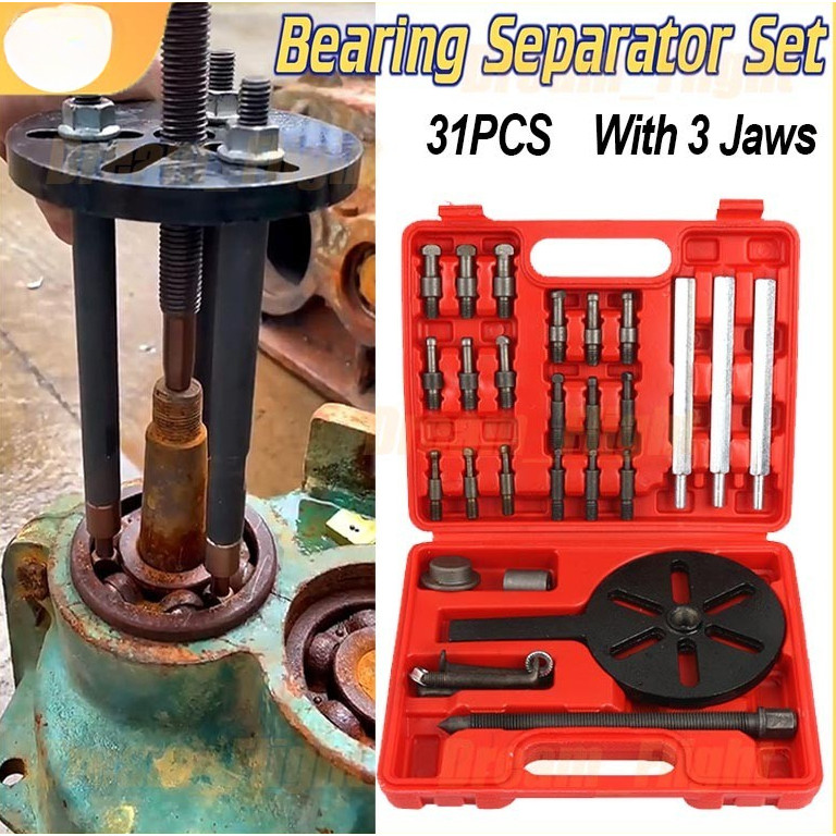 3 Jaws Bearing Puller 31pcs Bearing Separator Set Bearing Puller Set ...
