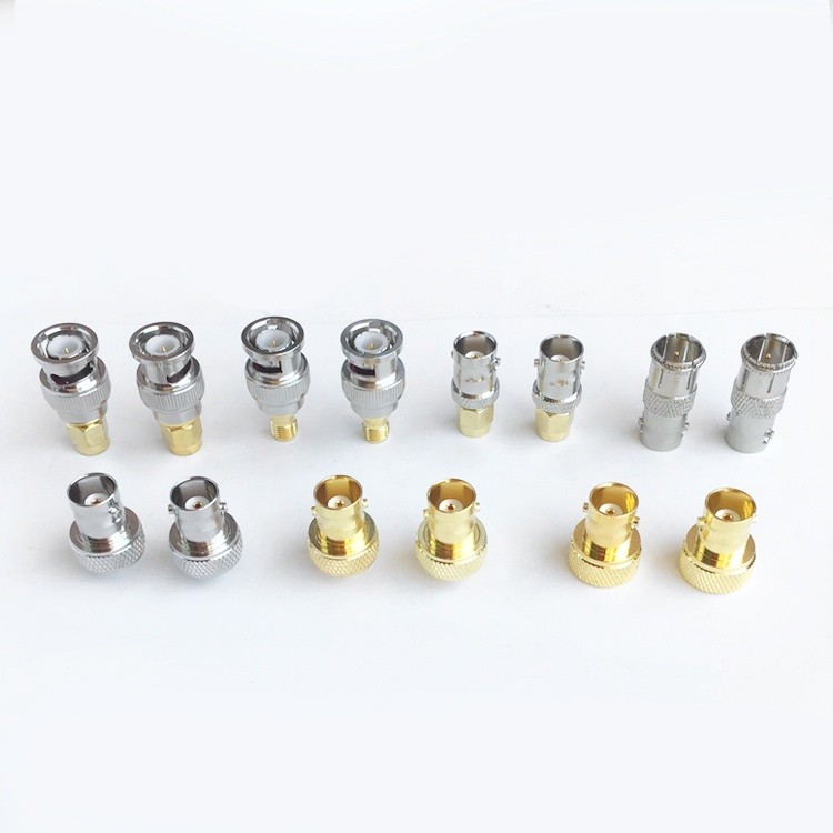 COD☆BNC to SMA adapter SMA female to Q9 female disc gold-plated BNC-K/SMA-JK antenna video ...