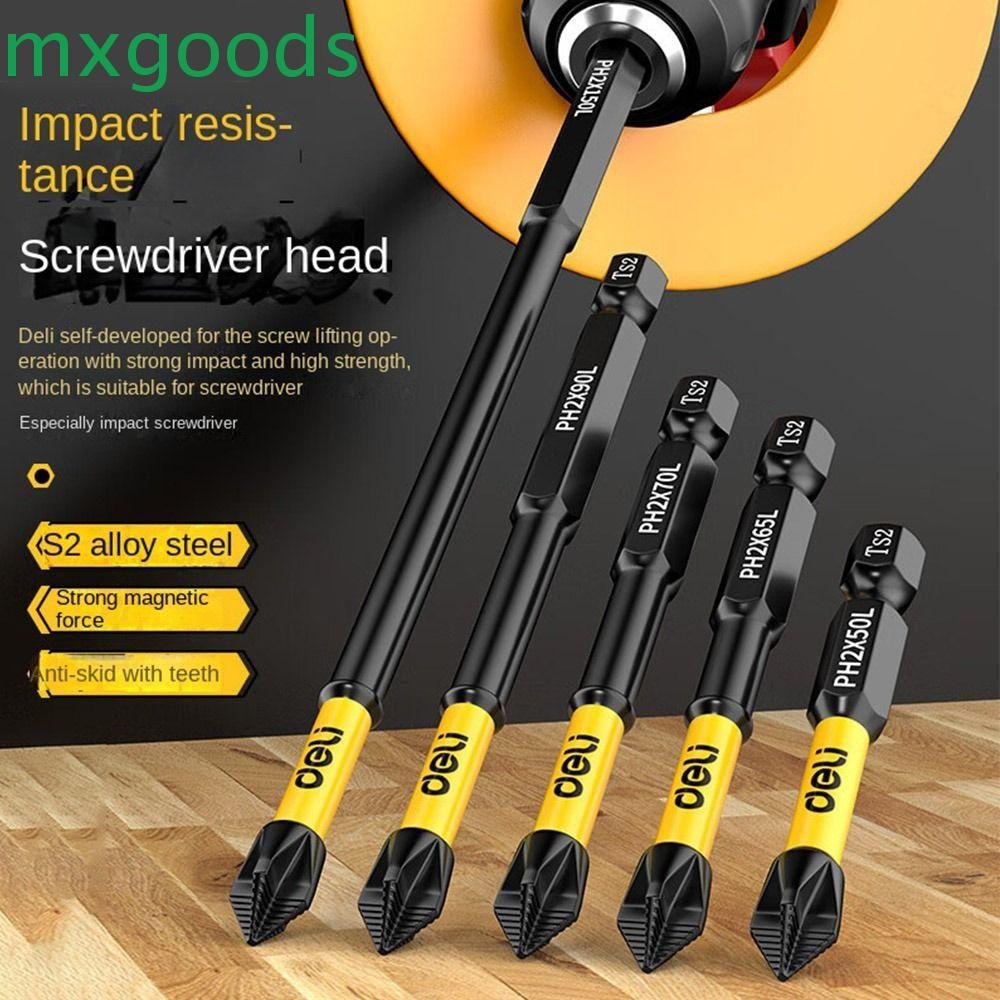 MXGOODS Batch Head, Anti Non-slip High Hardness Cross Screwdriver Bit, 50/65/70/90/150mm ...