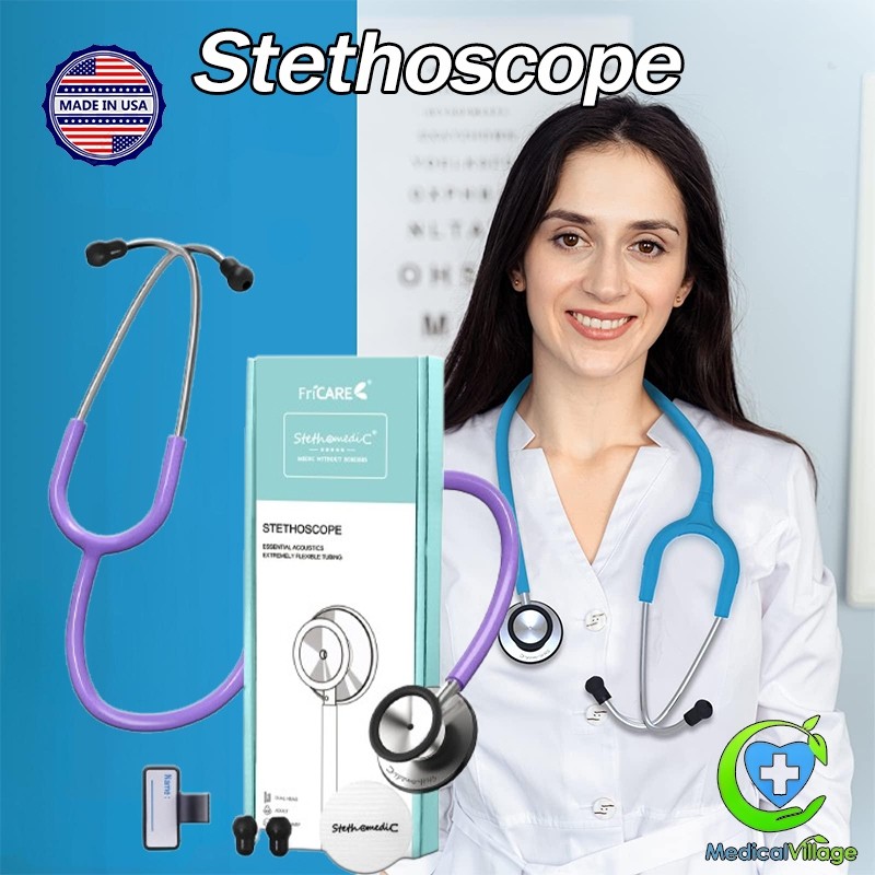 Professional Stethoscope Double Dual Head Single Tube Doctor Nurse ...