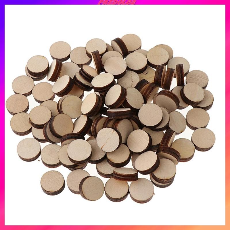 [Predolo2] 100 pack mini round wooden slices wood log slices for DIY ...