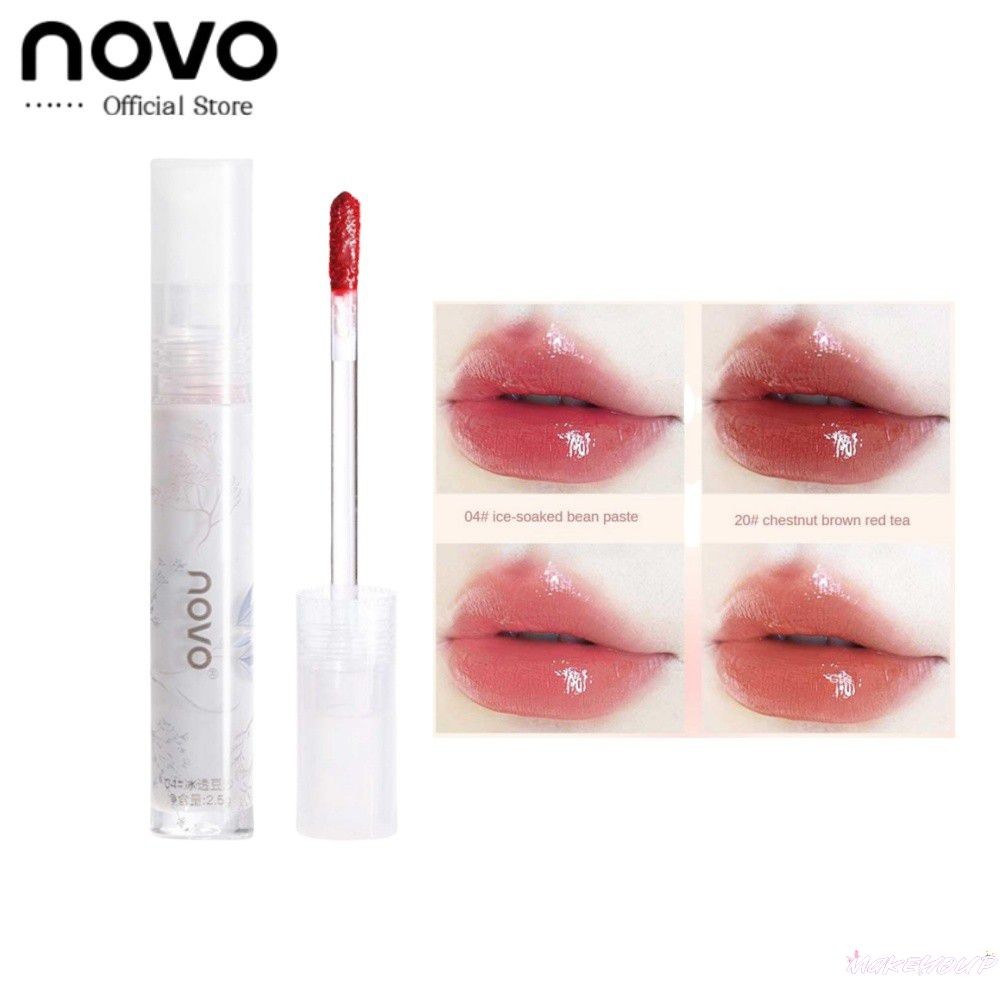 Novo Flower River Honey Lipstick Water Light Mirror Moisturizing Lip ...