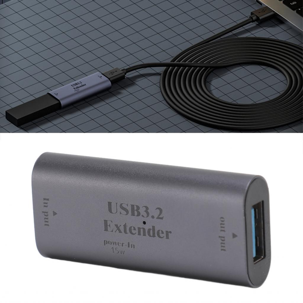 Maib USB3.2 Signal Amplifier Extender 10m Long Distance 5V 3A Charging ...