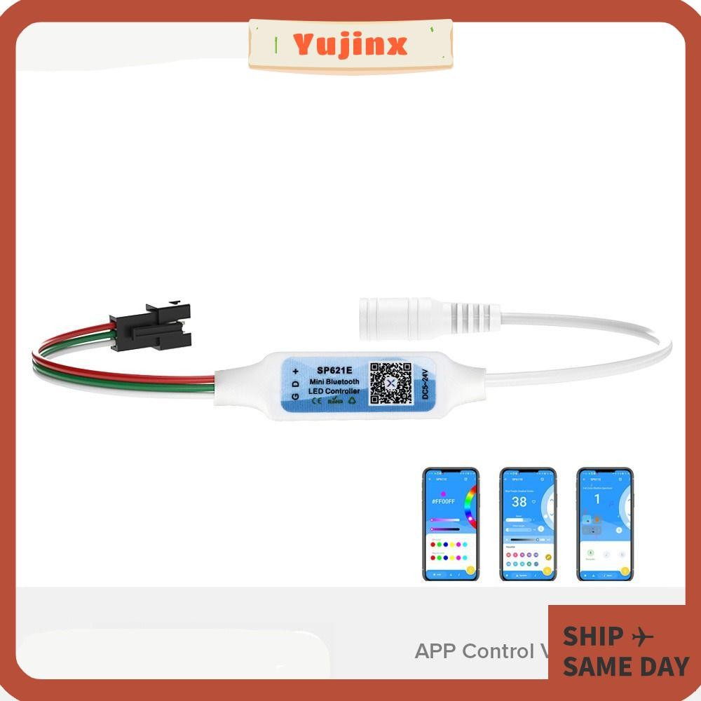 YUJINX Light Controller, Piexls DC5-24V Music Bluetooth App Controller ...
