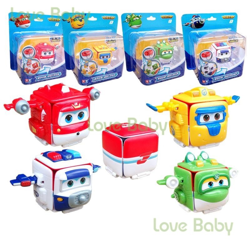 Super wings Fun Change Package Six-Sided Deformation Sliding Cart ...
