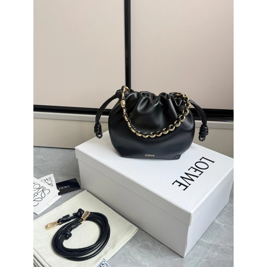 Loewe Loewe New Style Loewe Small Sheepskin Drawstring Clutch Bag ...