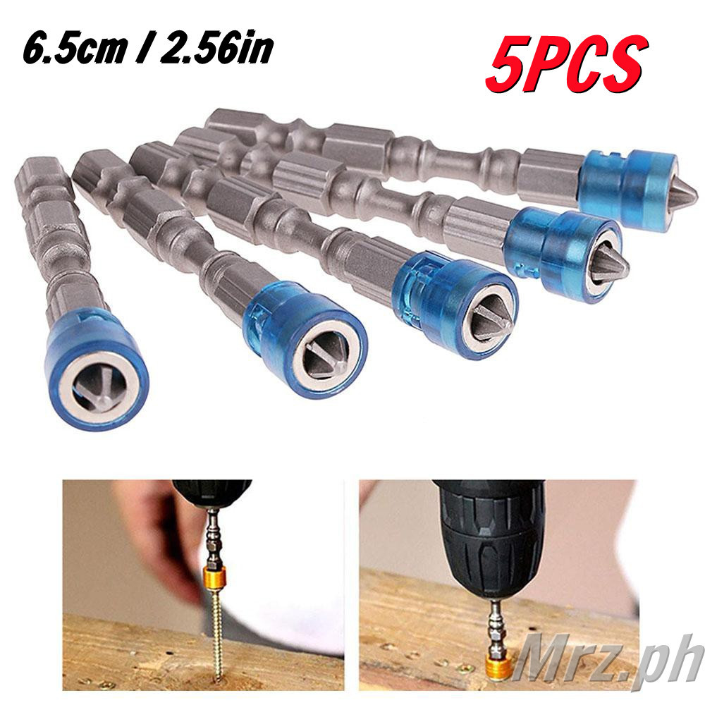 5Pcs Double Head Magnetic Screwdriver Bit Anti-Slip Hex S2 Ph2 Electric ...