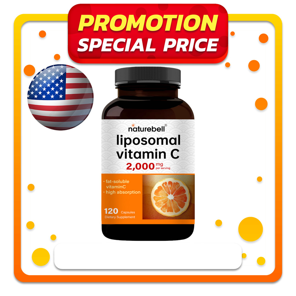 NatureBell Liposomal Vitamin C 2000 mg capsules promote collagen ...