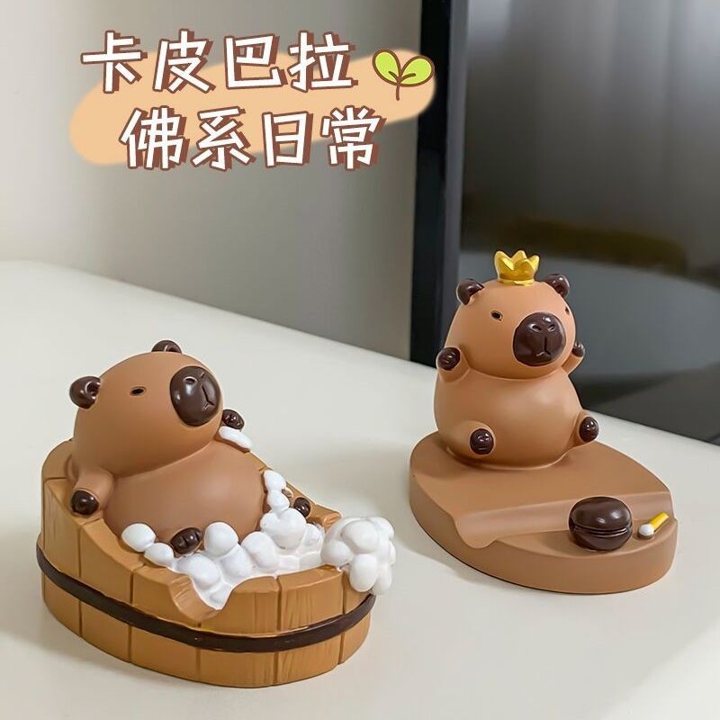 Creative Cute Kapibara Mobile Phone Holder Desk Desktop Pendulum ...
