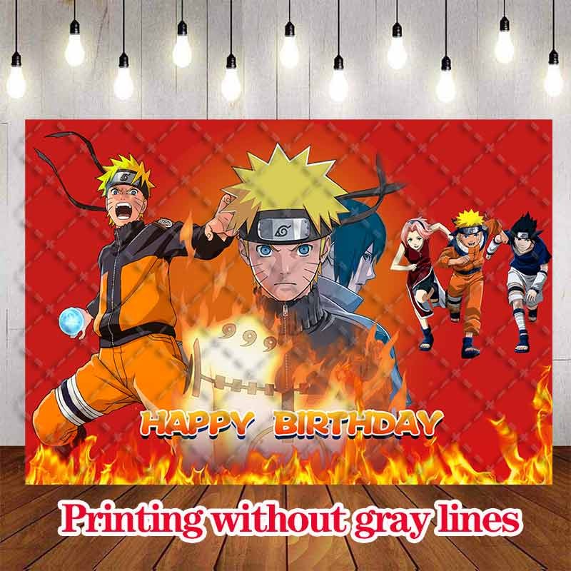 Naruto Party Birthday Backdrop For Photography Baby Shower Kids ...