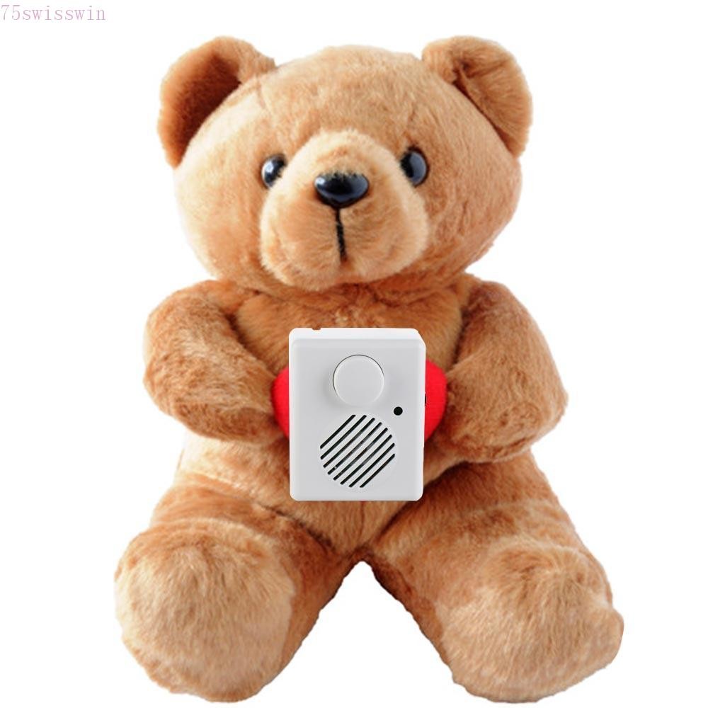 SWISSWIN Stuffed Animal Voice Recorder, Sound Box Squeezed Recordable ...
