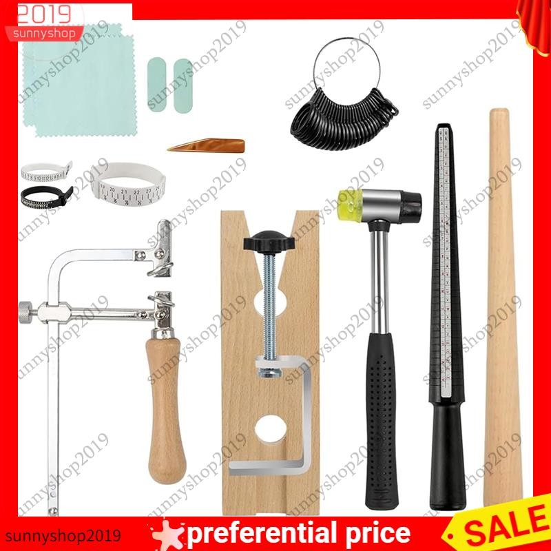 【Quality S2】RingSizing Tool Kit Ring Making Plastic Ring Sizer Rubber ...