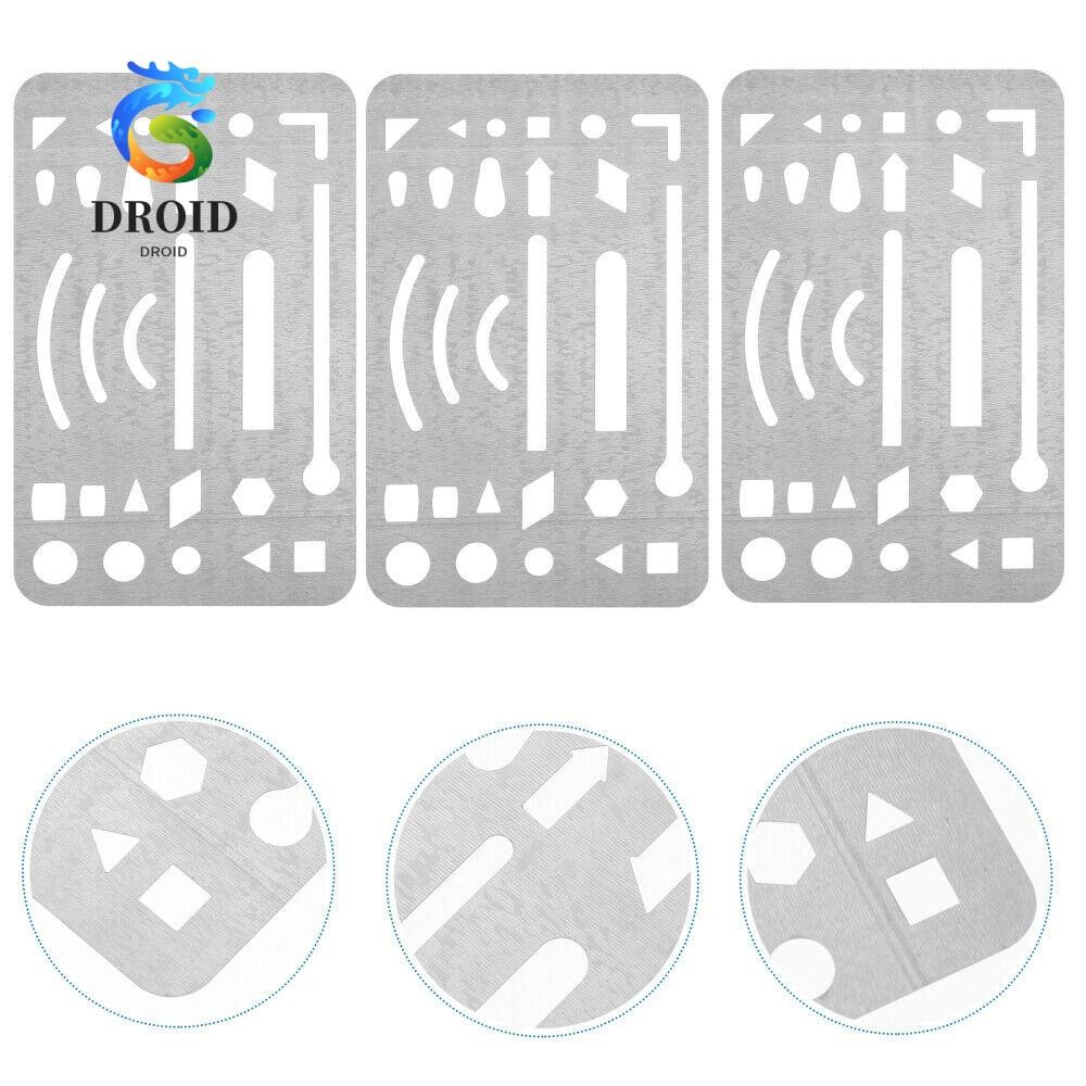 DROID 3 Pcs Erasing Shield, 27 holes Letter Shield Drawing Drafting ...