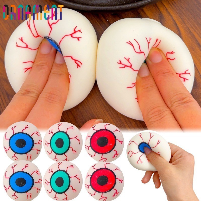 [ Halloween Decoration ] Halloween Eyeball Squeeze Toy - TPR Slow ...