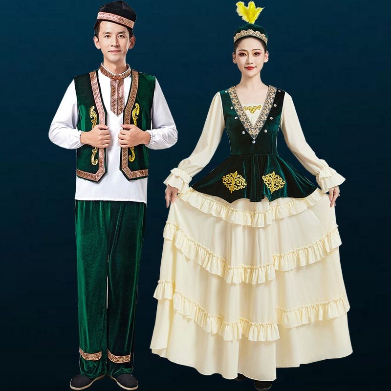 Asian Traditional Costume China Mongolia Kazakhstan Gilgiustan ...