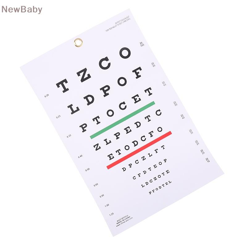 NewBaby Premium Snellen Eye Chart Wall Chart Plastic Waterproof Snellen ...