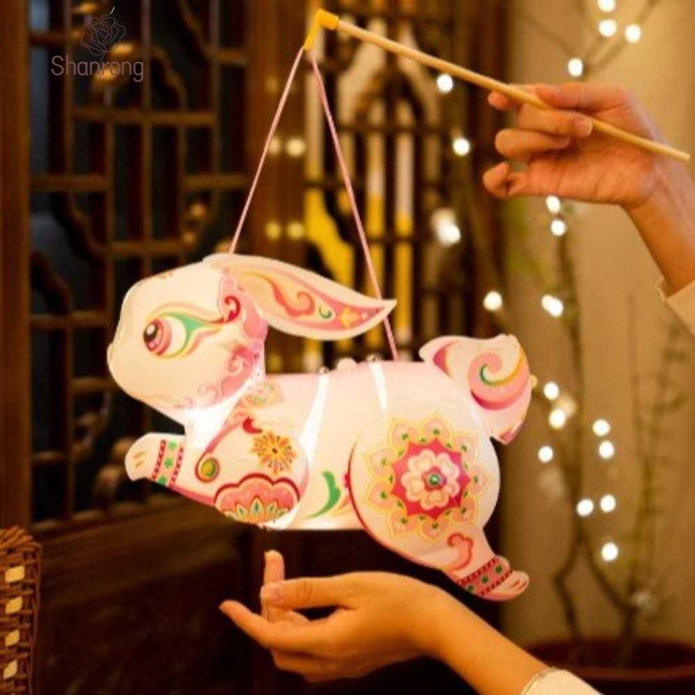 SHANRONG Rabbit Lantern, Flying Rabbit Style Handheld Rabbit Lantern ...