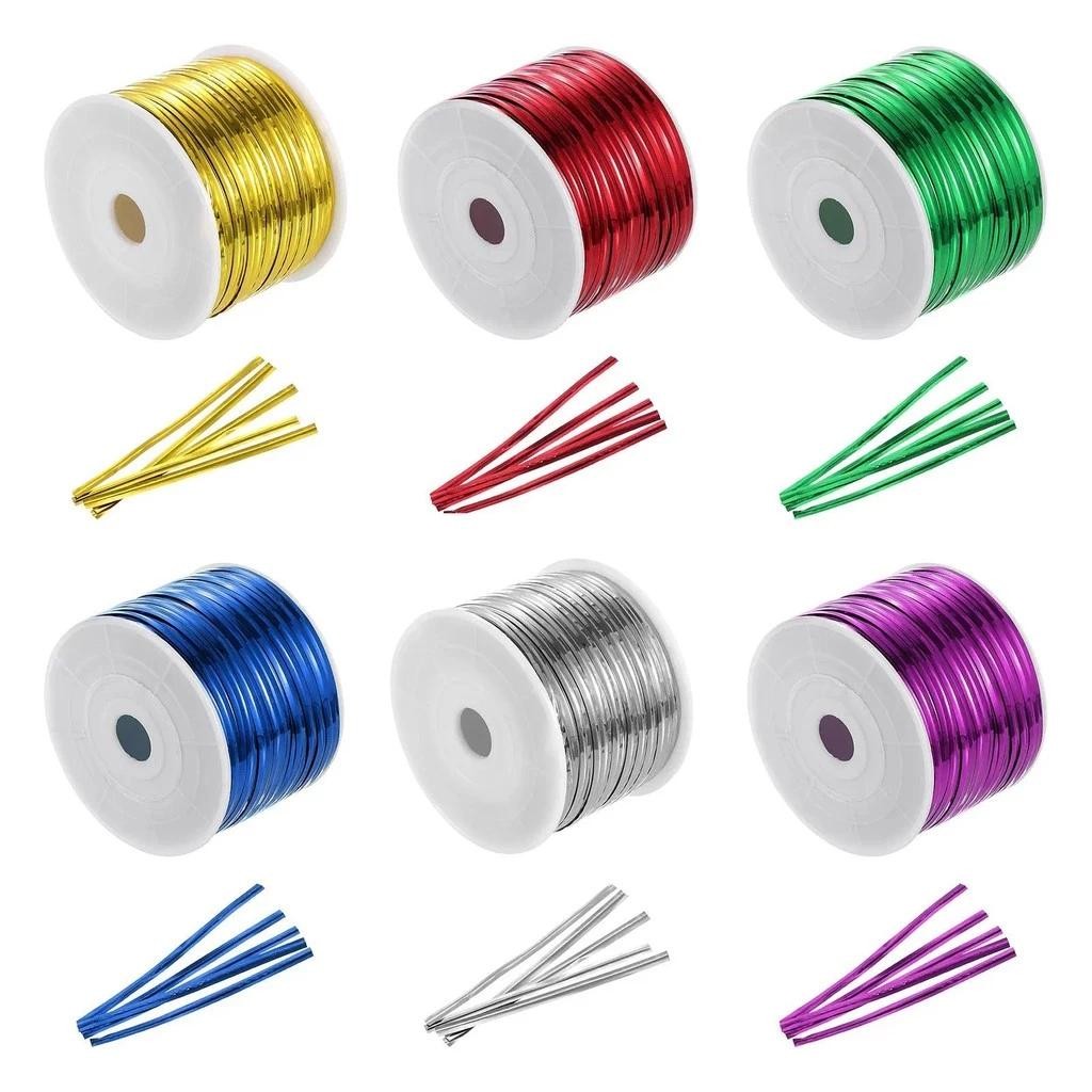 Twist Wire Metallic Bouquet Wire Wrapping String Roll Gift Wrapping ...
