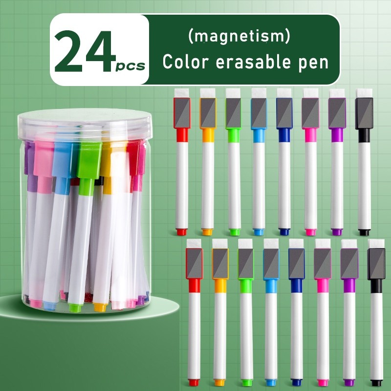 Colored Whiteboard Markers pen set Magnetic Cap Whiteboard Markers with ...