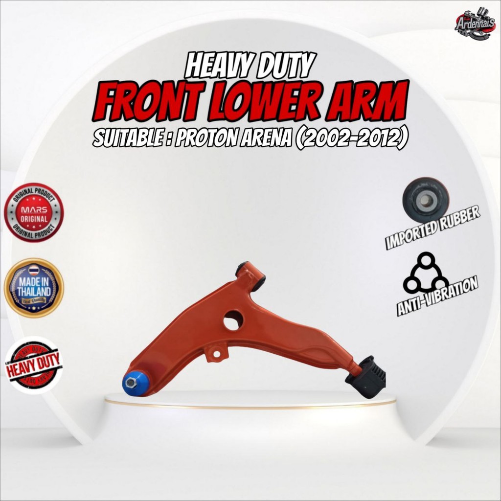 MARS HEAVY DUTY FRONT LOWER ARM PROTON ARENA (2002-2012) | Shopee ...