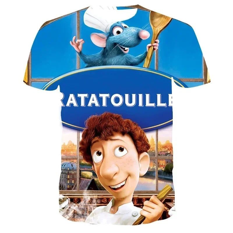 Summer Disney Anime Movie Ratatouille 3D Print T-shirt Fashion Summer ...