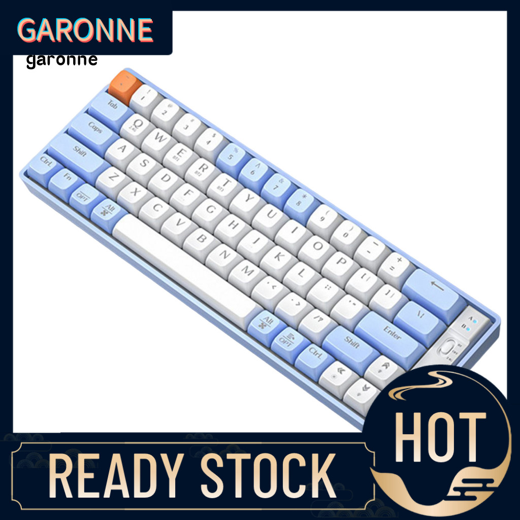 GAR GK65 Computer Keyboard Three Modes Colorful Light Ergonomic 65 Keys ...