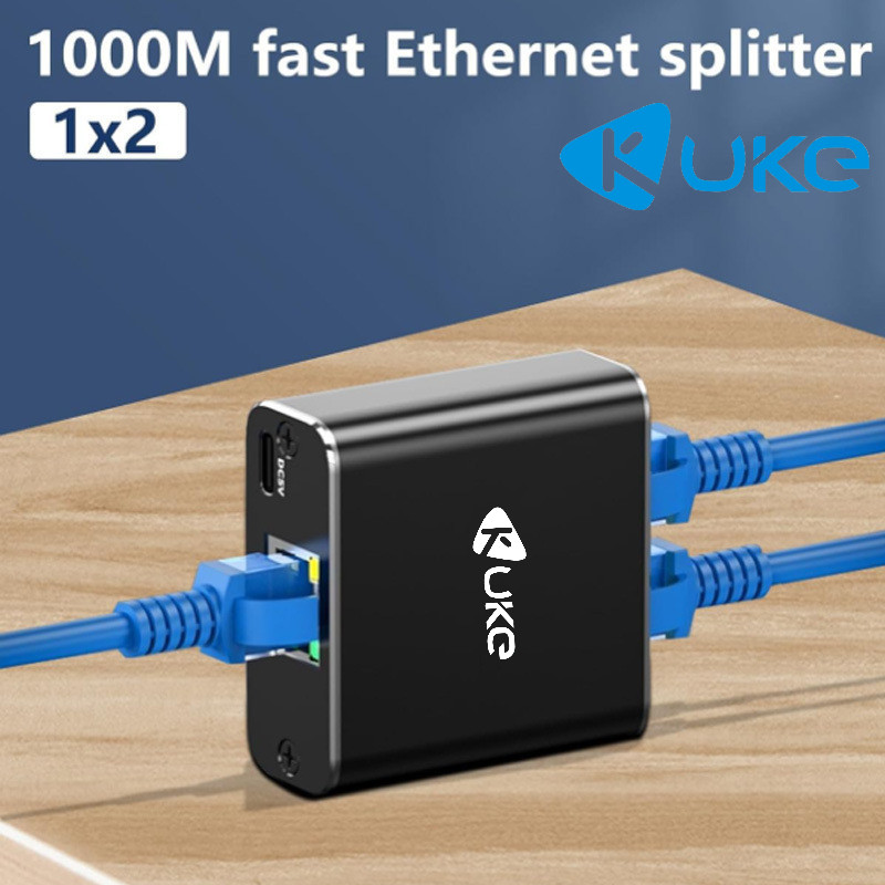 1000Mbps 1 TO 2/3 Out Ethernet Adapter RJ45 Splitter Lan Connector Cat ...