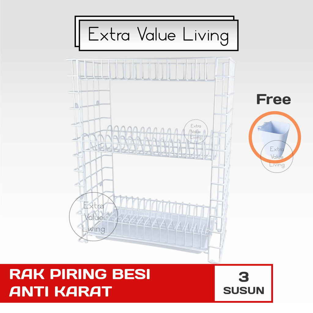 Best Selling!! 3-tier Metal Dish Rack Stainless Steel Dish Rack ...