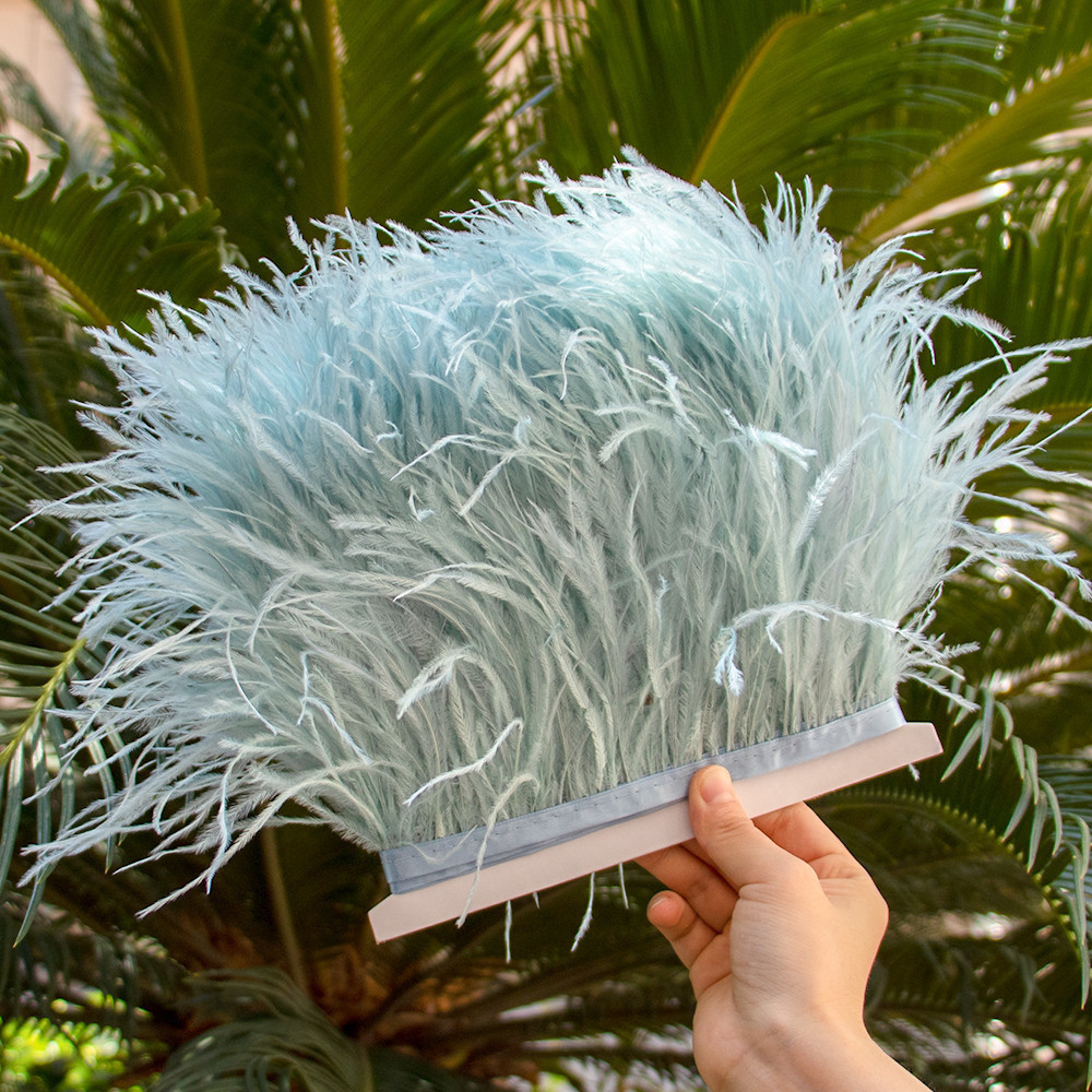 1meter 35 Colors Natural Ostrich Feather Trimming Height 8-10cm ...