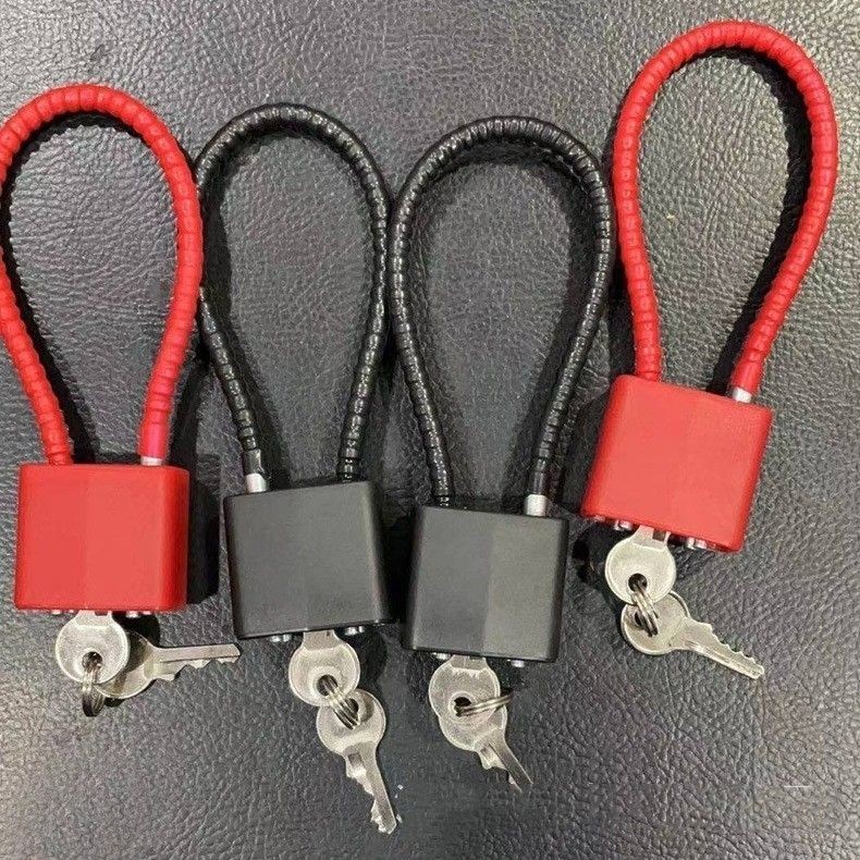 Lock Padlock For Locker Heavy Duty Wire Rope Soft Steel Luggage Padlock ...