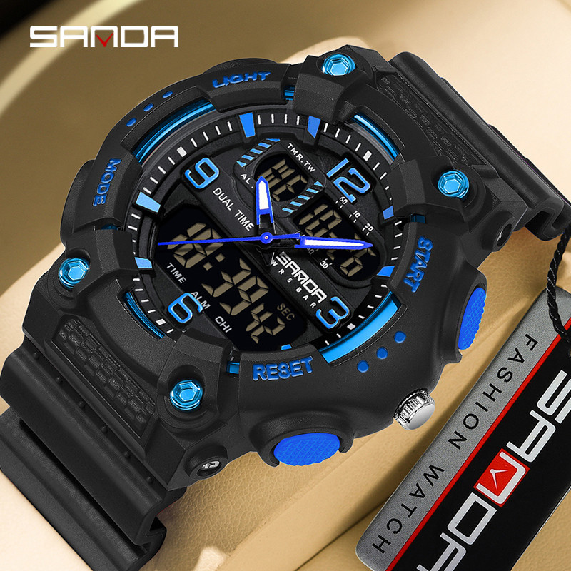 SANDA Youth Personality Colorful Contrast Cool Sports Waterproof ...
