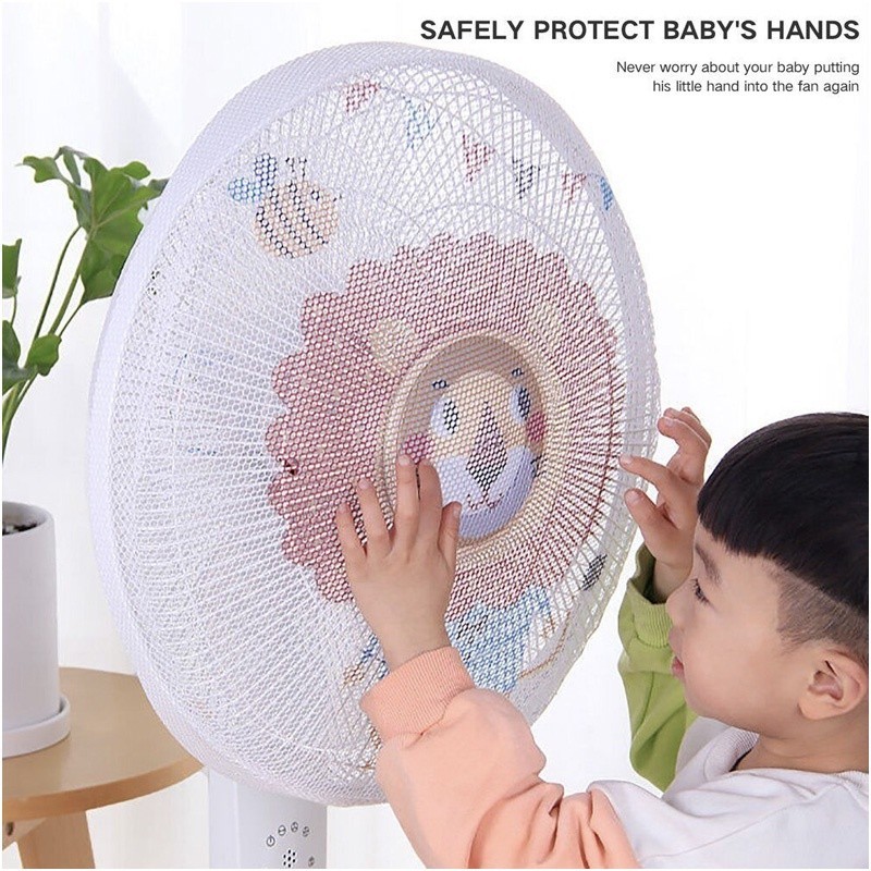 New 16-20 Inch Anti Pinch Fan Safety Cover Child Baby Fan Protection ...