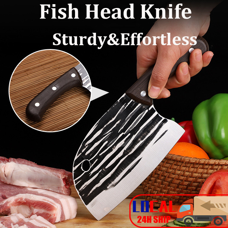 Japanese Knife Kitchen Knife Traditional Handmade Chef's Chopper ...