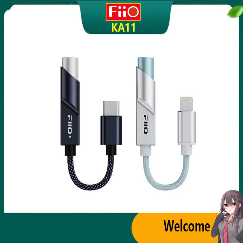 FiiO/JadeAudio KA11 USB C to 3.5mm Audio Adapter 32bit/384KHz, Type C to 3.5mm USB Dongle HiFi ...