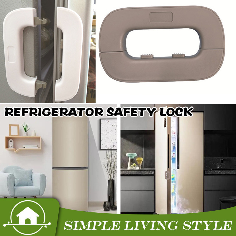 Refrigerator Door Lock Child Safety Refrigerator Lock Baby Anti-Pinch ...