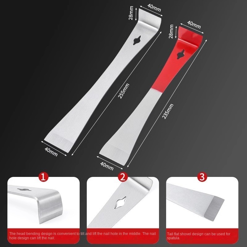 Stainless steel crowbar, carpentry wonder tool, multi-functional ...